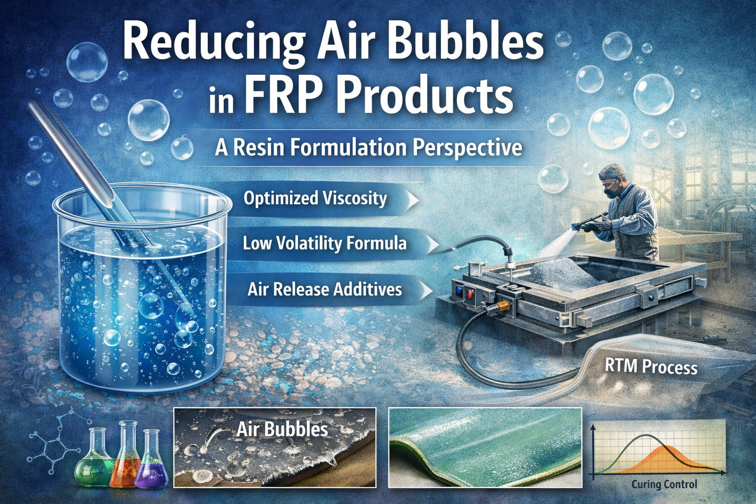 How to Reduce Air Bubbles in FRP Products | Resin Formulation Guide